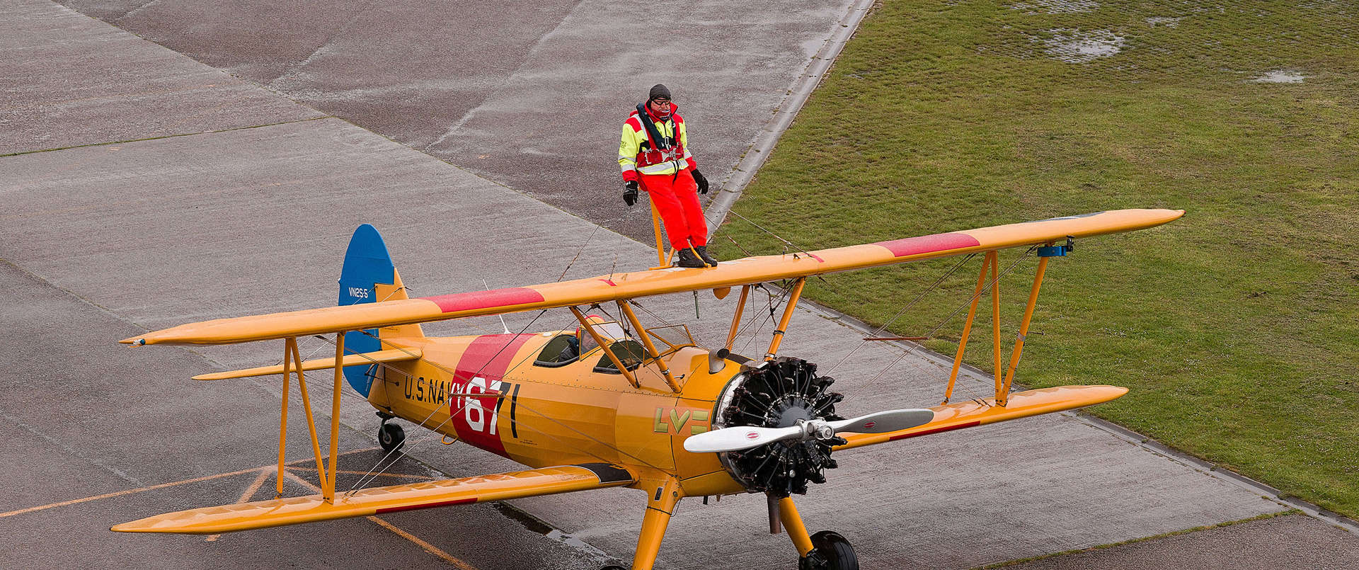 94-year-old birthday boy becomes wing walking record holder - Isles of ...