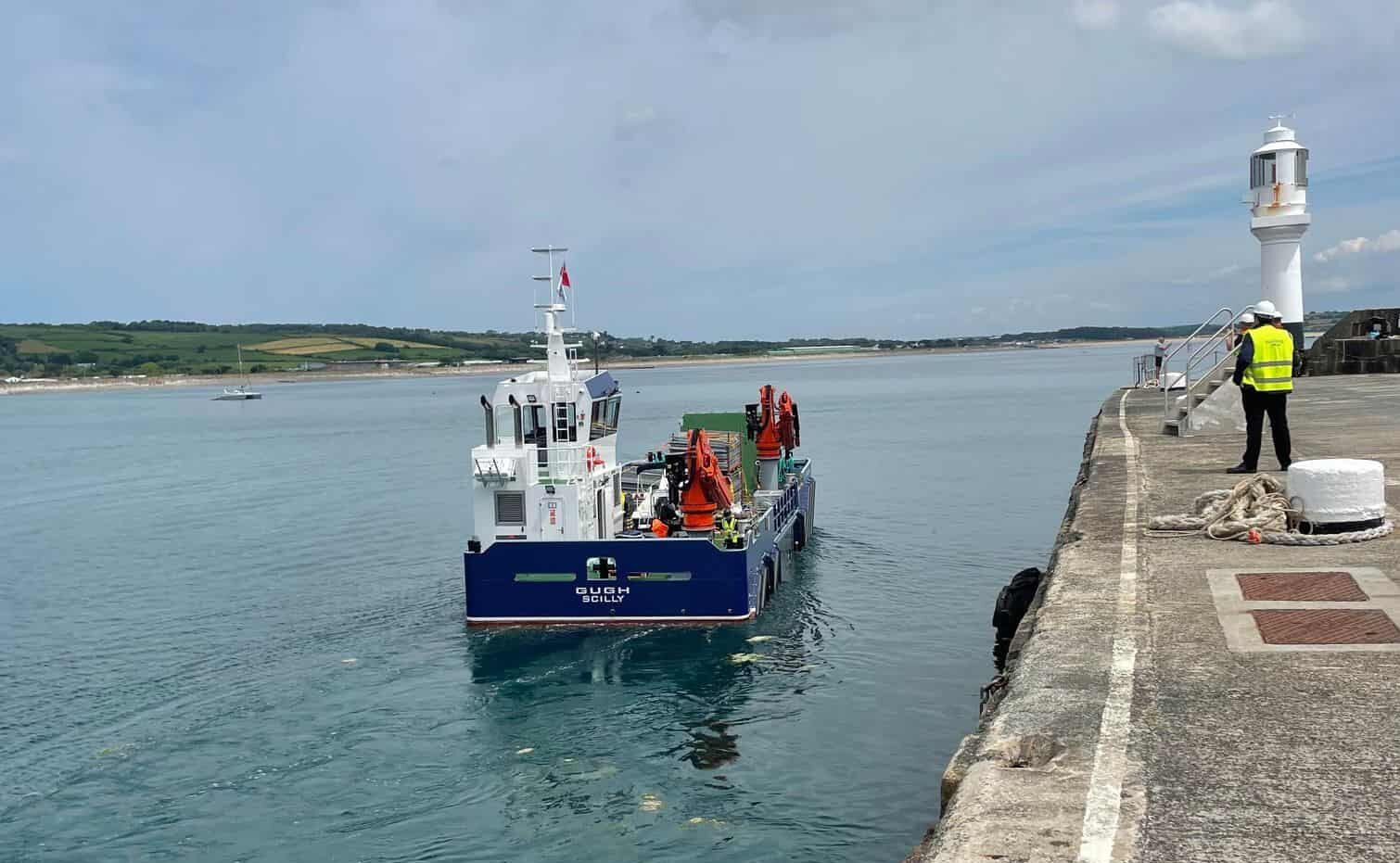 New freight vessel departs for Scilly - Isles of Scilly Steamship Group